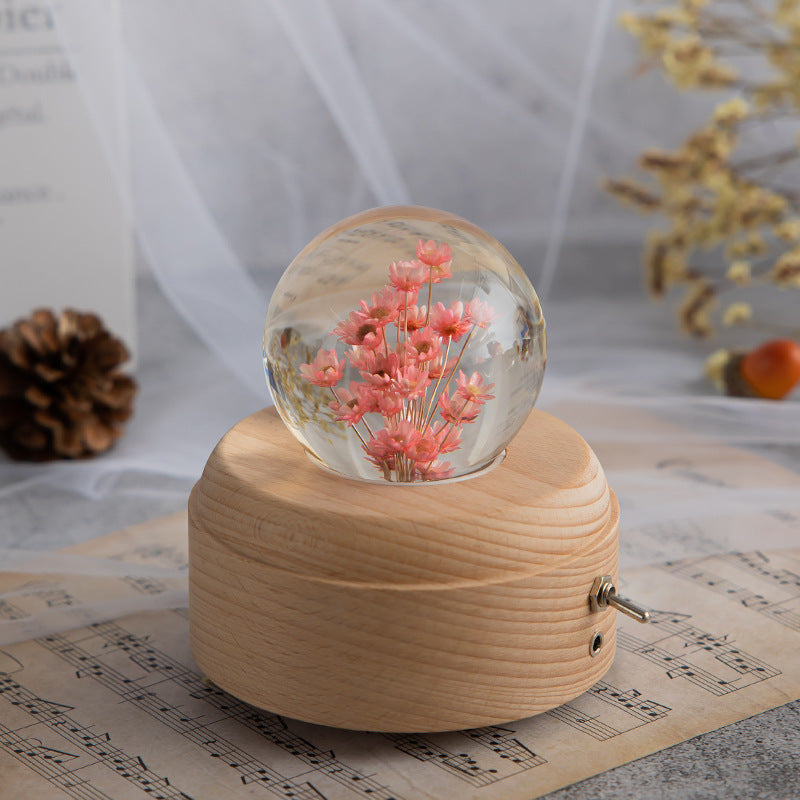 Pink Daisy Eternal Flower Music Box & Night Light – ASTRID SILK (HONG KONG)